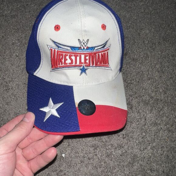 Accessories | Officialoriginal Wwf Wwe Wrestlemania 32 Red White Blue ...